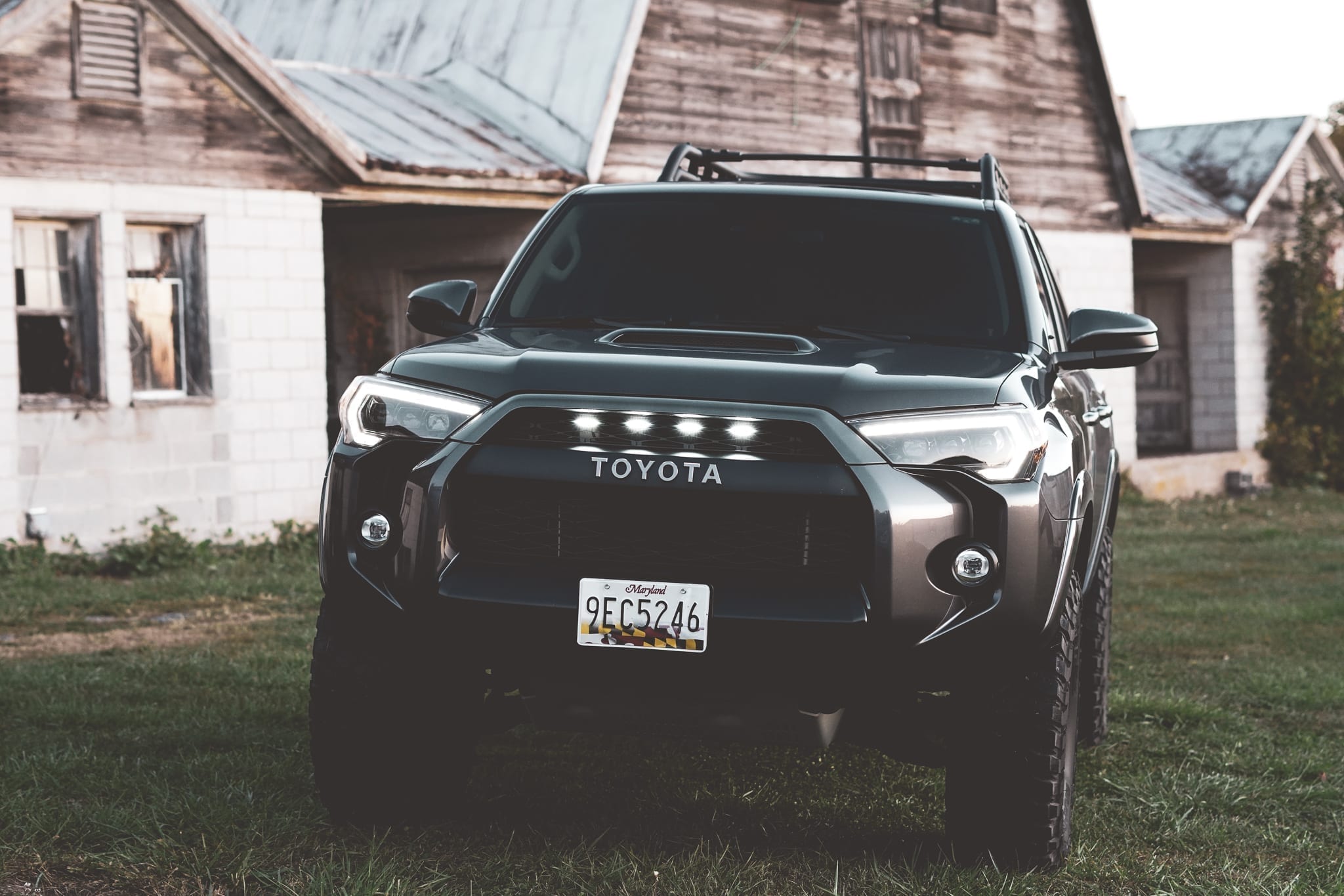 4Runner White LED Grille Lights w/ Smoked Lens | '14 - '24 4Runner ...